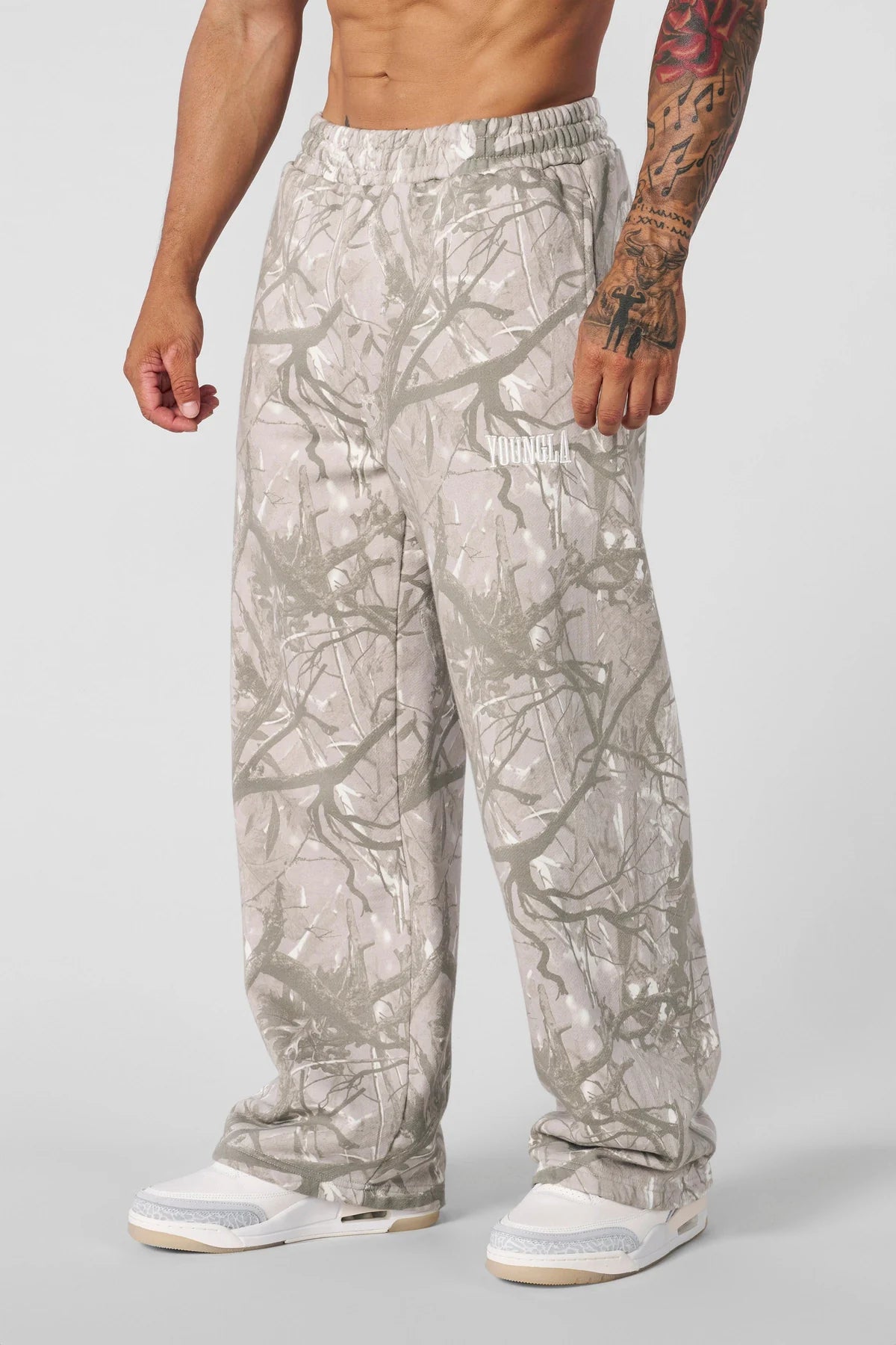 Tree Camo Baggy Sweats | Tan Tree | – ALECON
